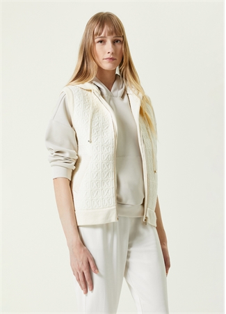 Network Kadın Slim Fit Ekru Kapüşonlu Yelek Bej XS EU Network Kadın Slim Fit Ekru Kapüşonlu Yelek Bej XS EU