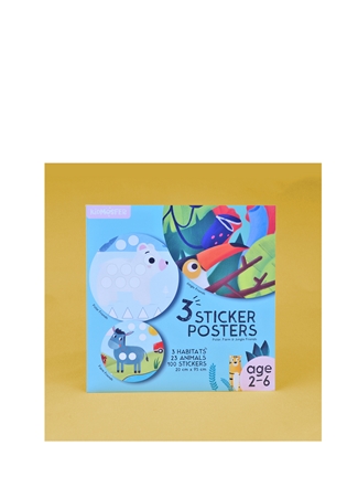 Abm Yayınevi Çocuk 3lü Habitat Sticker Poster EU Abm Yayınevi Çocuk 3lü Habitat Sticker Poster EU