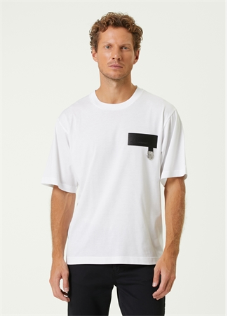 Dolce&Gabbana Erkek Beyaz Logo Patchli T-shirt 44 IT Dolce&Gabbana Erkek Beyaz Logo Patchli T-shirt 44 IT