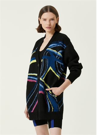 Ace Nayman Kadın Claire Siyah Jakarlı Yün Hırka S/M EU