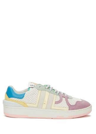 Lanvin Kadın Colorblocked Deri Sneaker Beyaz 40 EU