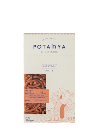 Potamya Organik Kırmızı Mercimek 320 Gr Rigatoni Makarna Beyaz Eu Potamya Organik Kırmızı Mercimek 320 Gr Rigatoni Makarna Beyaz Eu
