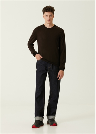 Bottega Veneta Erkek Lacivert Jean Pantolon Mavi 50 IT