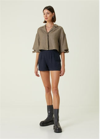 Dor Raw Luxury Kadın Inhale Haki Kesim Detaylı Keten Gömlek Xs Eu Dor Raw Luxury Kadın Inhale Haki Kesim Detaylı Keten Gömlek Xs Eu