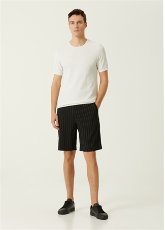 Allsaints Erkek Siyah Çizgili Yün Bermuda 30 UK Allsaints Erkek Siyah Çizgili Yün Bermuda 30 UK