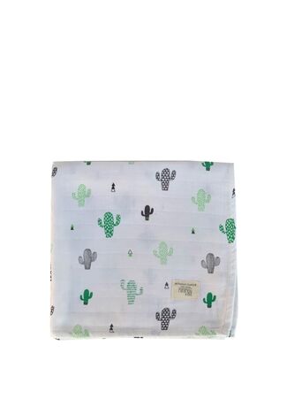 Minimou Kids Bebek Kaktüs Desenli Müslin Yeşil EU Minimou Kids Bebek Kaktüs Desenli Müslin Yeşil EU