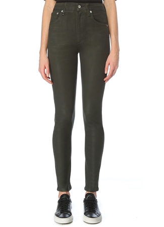 Rag&Bone Kadın Nina Koyu Yeşil Skinny Jean Pantolon Haki 27 US