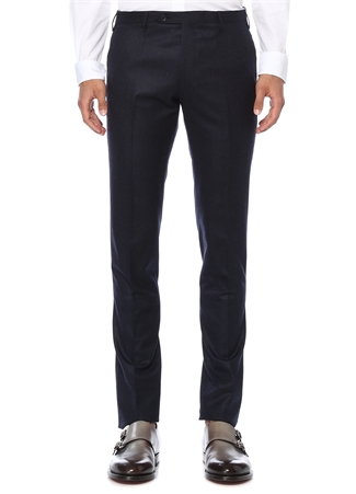 Rota Erkek Lacivert Normal Bel Dar Paça Yün Pantolon 50 IT