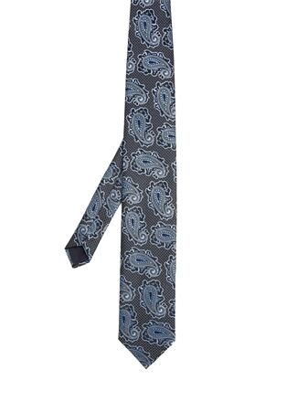Beymen Club Erkek Lacivert Şal Desenli Kravat EU