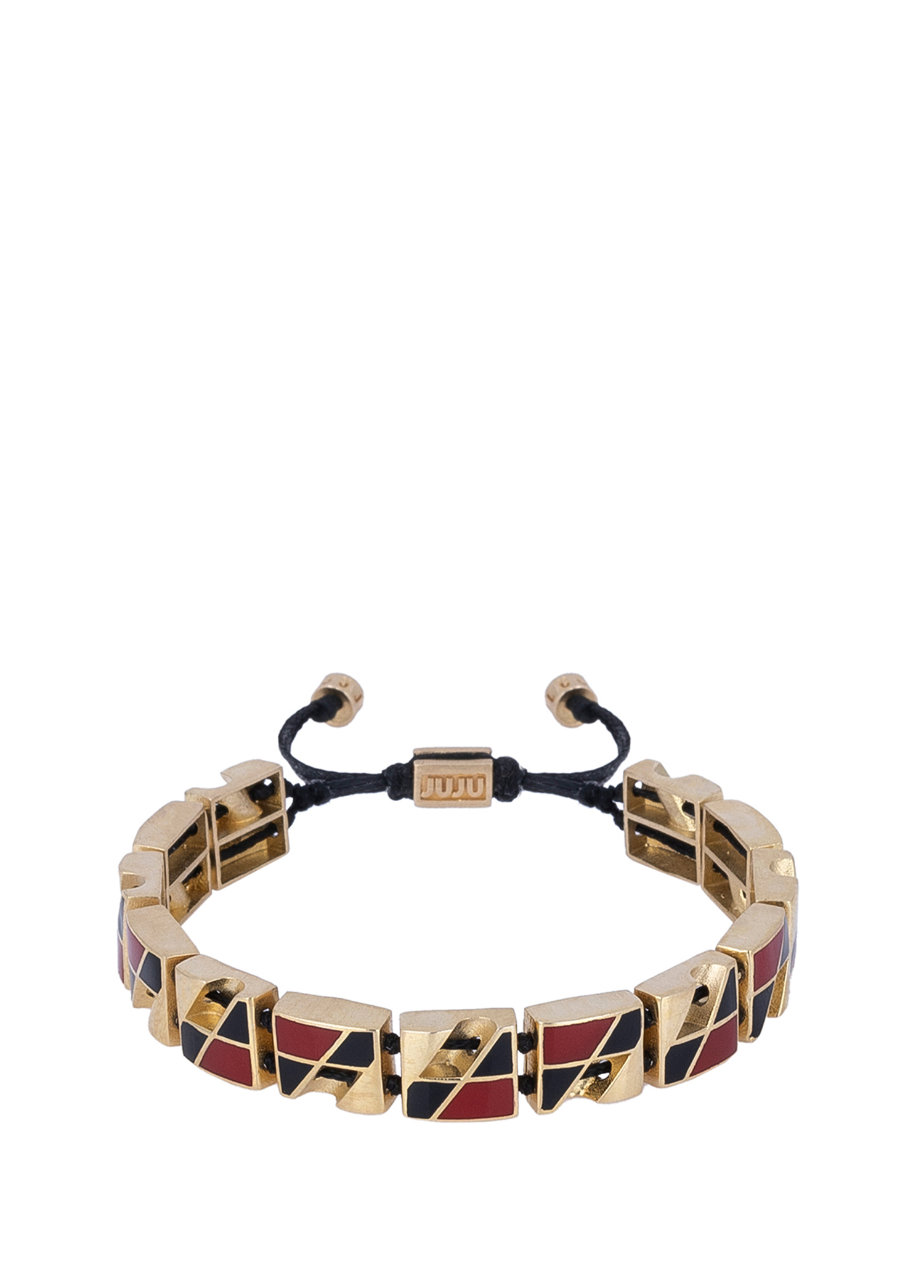 Juju - Gold Bordo Yeşil Erkek Bileklik - Çok Renkli