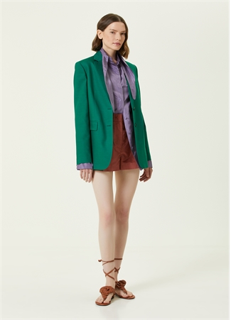 Valentino Kadın Kiremit İpek Şort Turuncu 42 It