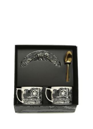 Spode İtalian Desenli Porselen 2li Çay Fincanın Seti Çok Renkli Spode İtalian Desenli Porselen 2li Çay Fincanın Seti Çok Renkli