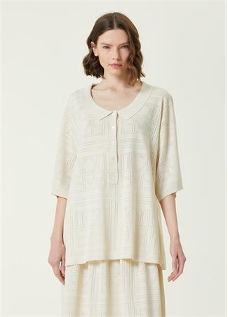 Toteme Kadın Bej Polo Yaka Logolu Triko Xs Eu Toteme Kadın Bej Polo Yaka Logolu Triko Xs Eu