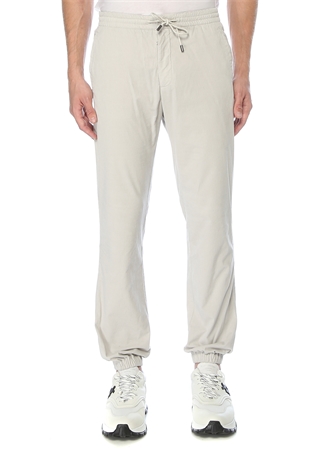 Z Zegna Erkek Gri Beli Bağcıklı Spor Pantolon 48 IT