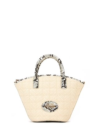 Love Moschino Kadın Bej Desenli Çanta Eu