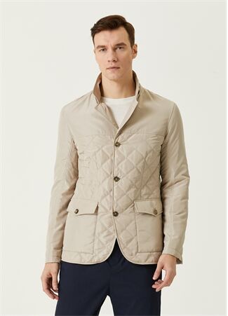 Pal Zileri Erkek Gri Kapitoneli Ceket 50 IT