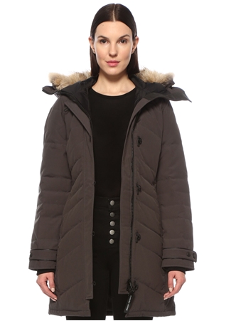 Canada Goose Kadın Lorette Siyah Kapüşonlu Parka XS EU