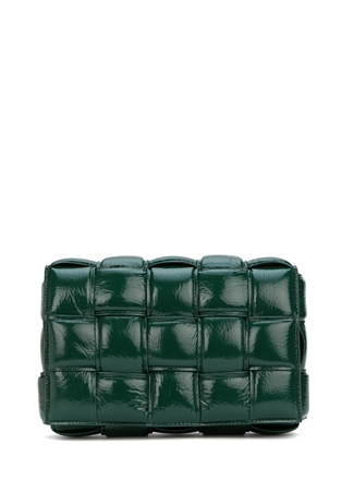 Bottega Veneta Kadın Cassette Yeşil Örgü Dokulu Deri Omuz Çantası EU Bottega Veneta Kadın Cassette Yeşil Örgü Dokulu Deri Omuz Çantası EU