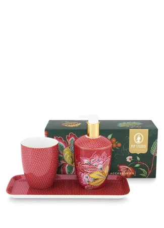 Pip Studio Twinkle Star Pembe 3lü Porselen Banyo Seti Pip Studio Twinkle Star Pembe 3lü Porselen Banyo Seti