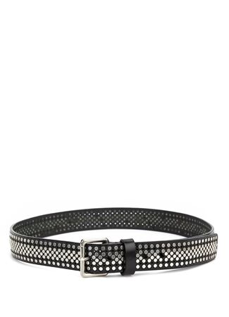 Palzileri Lab Erkek Siyah Troklu Deri Kemer 90 EU