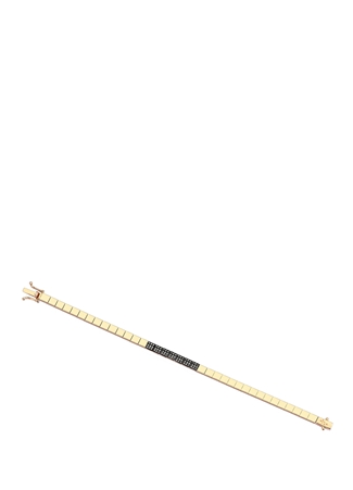 Kısmet by Milka Kadın Kare Link Altın Rengi Bileklik EU