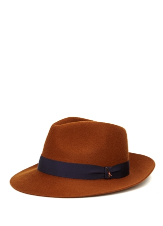 Doria Erkek Karamel Bant Detaylı Yün Şapka Kahverengi 57 EU Doria Erkek Karamel Bant Detaylı Yün Şapka Kahverengi 57 EU