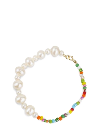 Lulu Jewelery Kadın Oval Tatlı Su İncisi Detaylı Gümüş Rengi Bileklik EU Lulu Jewelery Kadın Oval Tatlı Su İncisi Detaylı Gümüş Rengi Bileklik EU