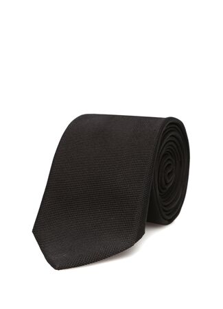 Palzileri Lab Erkek Siyah İpek Kravat EU