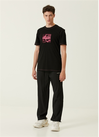 Les Benjamins Erkek Relaxed Fit Siyah Desenli Eşofman Altı S EU Les Benjamins Erkek Relaxed Fit Siyah Desenli Eşofman Altı S EU