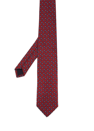 Beymen Collection Erkek Kırmızı Desenli İpek Kravat EU IT Beymen Collection Erkek Kırmızı Desenli İpek Kravat EU IT