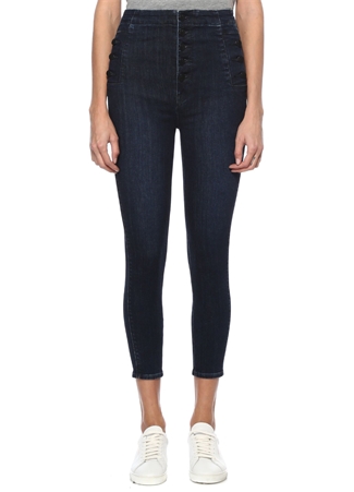 J Brand Kadın Natasha Sky Yüksek Bel Crop Skinny Jean Pantolon Lacivert 28 US J Brand Kadın Natasha Sky Yüksek Bel Crop Skinny Jean Pantolon Lacivert 28 US