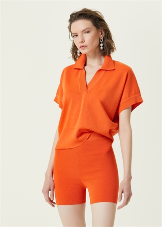 Academia Kadın Turuncu Polo Yaka Kısa Kol Triko Xs Eu Academia Kadın Turuncu Polo Yaka Kısa Kol Triko Xs Eu