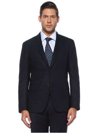 Pal Zileri Erkek Lacivert Kelebek Yaka Yün Ceket 44 IT