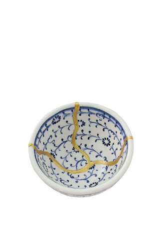 Maya Handcrafts Kintsugi Small Haliç Çini Kase Mavi Maya Handcrafts Kintsugi Small Haliç Çini Kase Mavi