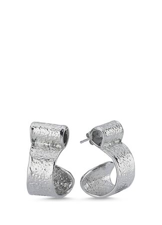 Unique By Av Kadın Bizans Dövme Bronz Küpe Gri EU