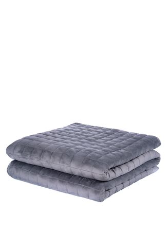 Sinada Gri Kapitoneli Pamuk Saten Battaniye