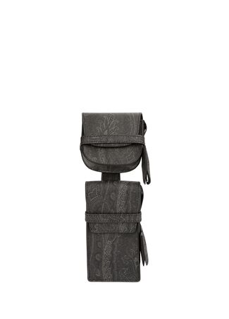 Etro Erkek Siyah 2li Şal Desenli Çanta EU