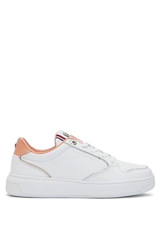 Tommy Hilfiger Kadın Elevated Cupsole Beyaz Deri Sneaker Turuncu 36 EU Tommy Hilfiger Kadın Elevated Cupsole Beyaz Deri Sneaker Turuncu 36 EU