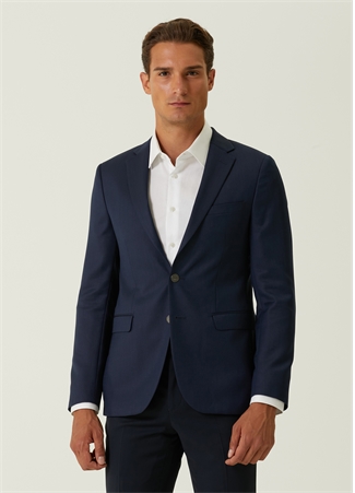 Beymen Club Erkek Lacivert Kelebek Yaka Blazer 48