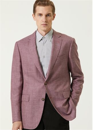 Pal Zileri Erkek Bordo Kelebek Yaka Ceket 52 IT