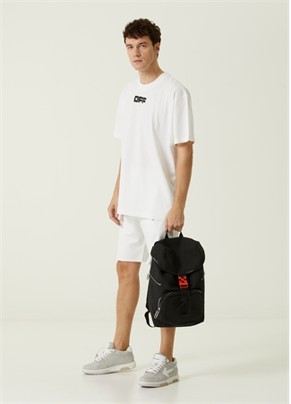 Off-White Erkek Beyaz Kontrast Logolu Bermuda S EU Off-White Erkek Beyaz Kontrast Logolu Bermuda S EU