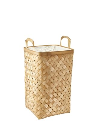 Aquanova Sawa Laundry Bej 104 L Örgü Dokulu Bambu Sepet