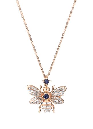 Bee Goddess Kadın Honey Pırlantalı Altın Rengi Kolye Pembe EU Bee Goddess Kadın Honey Pırlantalı Altın Rengi Kolye Pembe EU