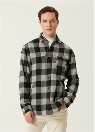 Polo Ralph Lauren Erkek Siyah Gri Kareli Gömlek S EU