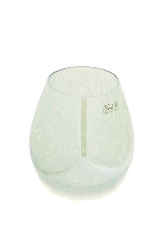 Fink Yeşil Desenli Cam Vazo