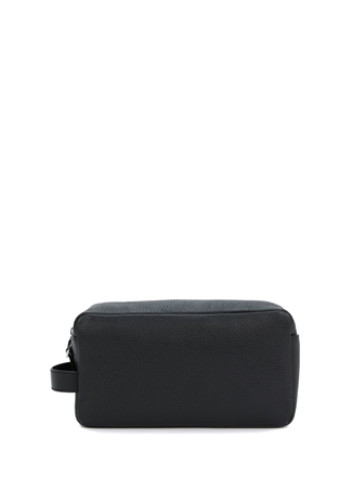 Pineider Erkek Siyah Deri Tıraş Çantası EU