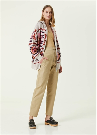 Etoile Isabel Marant Kadın Phil Bej Boru Paça Pantolon 36 FR Etoile Isabel Marant Kadın Phil Bej Boru Paça Pantolon 36 FR