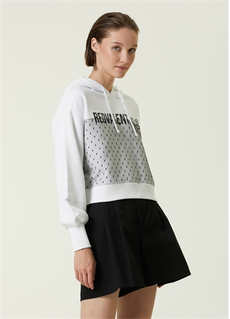 Red Valentino Kadın Beyaz Kapüşonlu Logo Detaylı Sweatshirt XS EU Red Valentino Kadın Beyaz Kapüşonlu Logo Detaylı Sweatshirt XS EU