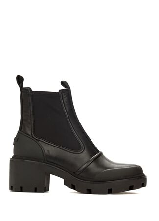 Tory Burch Kadın Siyah Deri Bot 0 US