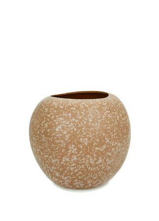 Broste Copenhagen Kahverengi Mikro Desenli Seramik Vazo